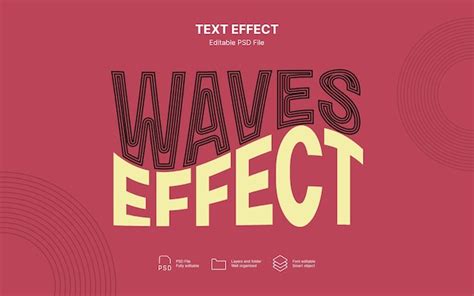 Premium Psd Wavy Text Effect