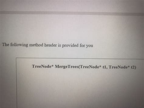 Solved D 7 Points Merge Of Two Binary Trees Clo12