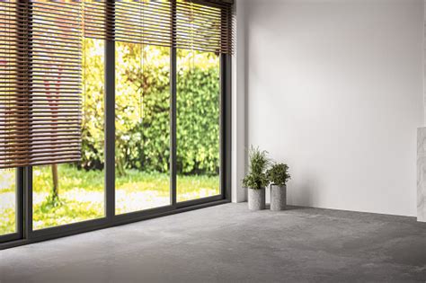 아파트의 현대적인 인테리어 디자인 흰 벽이 있는 빈 거실 파노라마 3d 렌더링 0명에 대한 스톡 사진 및 기타 이미지 0명 3차원 형태 가구 Istock