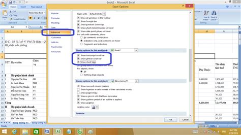 Phần 4 Ẩn Sheet Sheet Tab Scroll Bar Workbook Excel