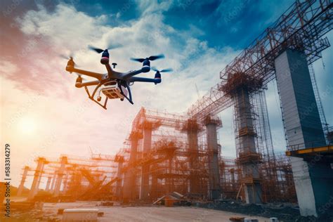 Autonomous Drones For Industrial Inspection Generative Ai Stock