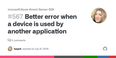 better error when a device is used by another application · issue 567