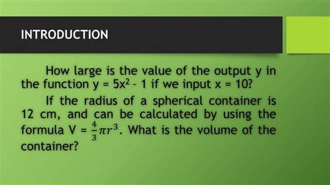 Evaluating Functionspptx Science