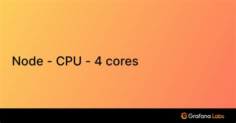 Node CPU 4 Cores Grafana Labs