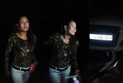 ស្គាល់ ស្ត្រី ស្រវឹងស្រា ជិះ រថយន្ត អូឌី បុកគេ និង ជេរ ប្រមាថ សមត្ថកិច្ច Khmerload