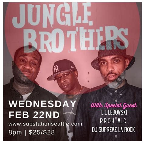Jungle Brothers With Support From Lil Lebowsxi Proh Mic Dj Supreme