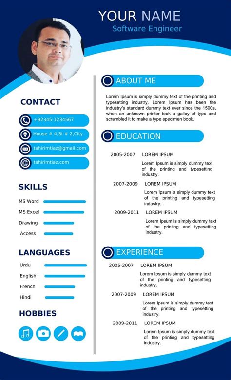 Free Resume Templates And Free Download 7 Template Designs In Psd Ms Word Free Cv Template
