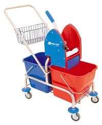 Тележка уборочная с двумя съемными ведрами