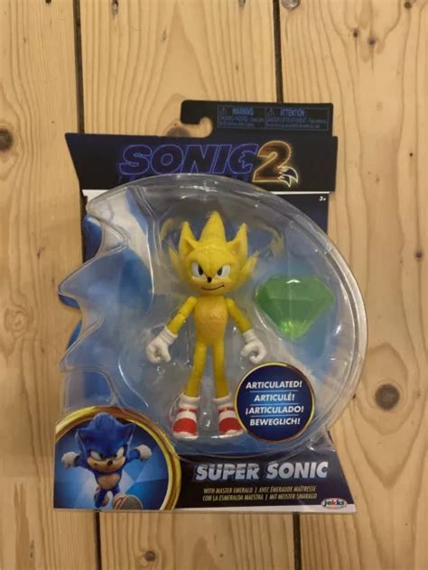 Sonic The Hedgehog Movie 2 Super Sonic With Emerald 4 Jakks Figure