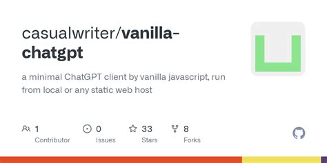 Github Casualwritervanilla Chatgpt A Minimal Chatgpt Client By Vanilla Javascript Run From