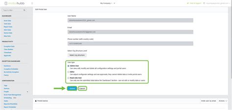 how to give user permissions mobohubb