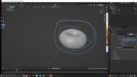 trying to do a blender guru donut icing tutorial but something is