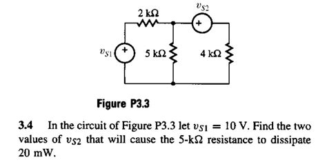 solved in the circuit of figure p3 3 let vs1 10 v find