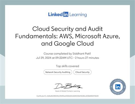 siddhant patil on linkedin certificate of completion