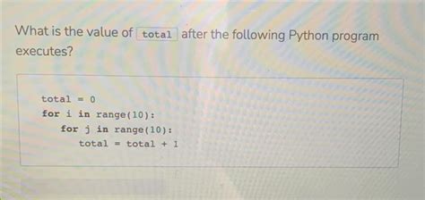 Solved What Is The Value Of After The Following Python Chegg