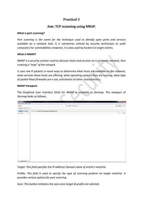 SOLUTION Cyber Security Practical Using Nmap Studypool