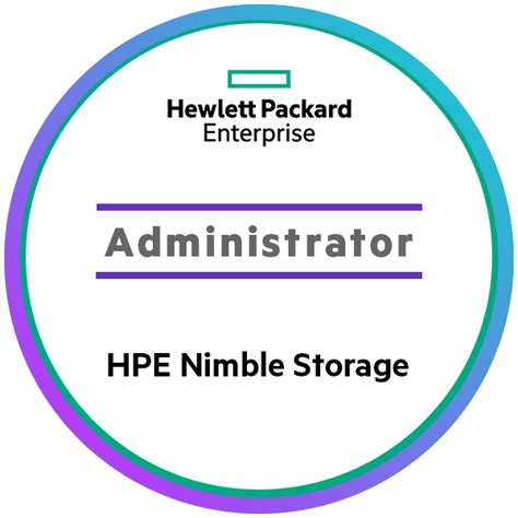 Administrator HPE Nimble Storage Credly
