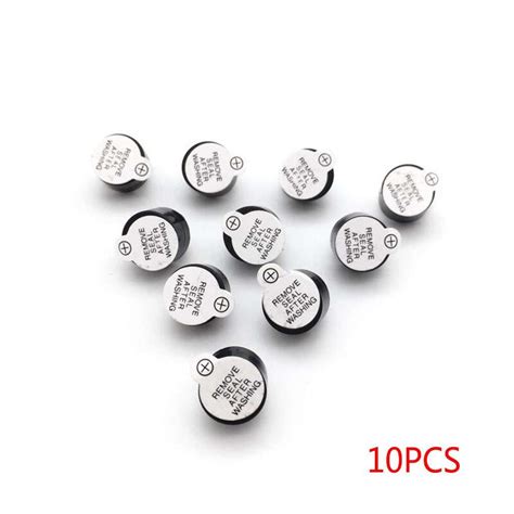 Vkospy 10pcs 3v 5v 12v Active Buzzer Electronic Alarm Magnetic Desertcart India