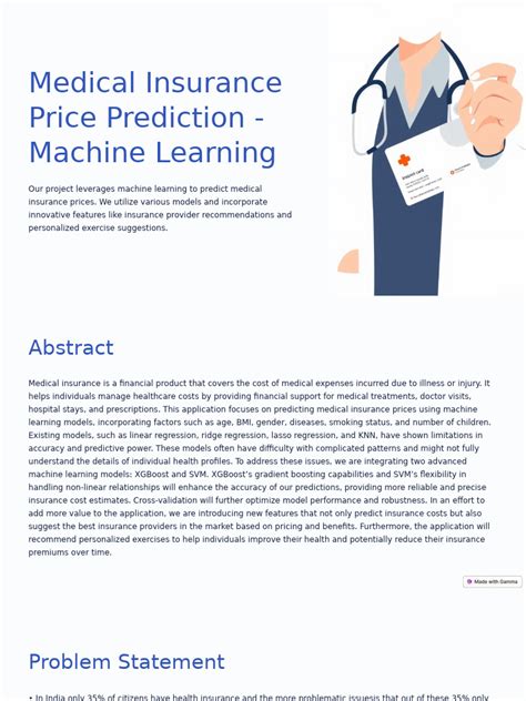 Medical Insurance Price Prediction Machine Learning Pdf Regression Analysis Linear Regression