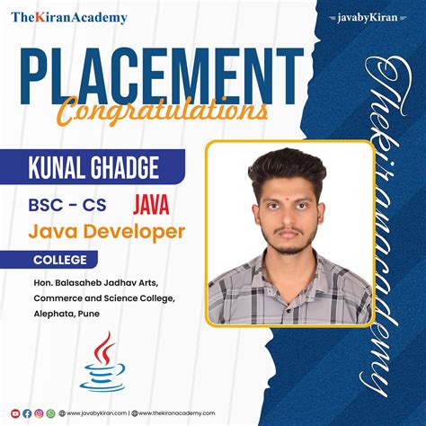 Kiran Academy Java By Kiran Success Speaks Louder Than Words 🎉a Huge Congratulations On