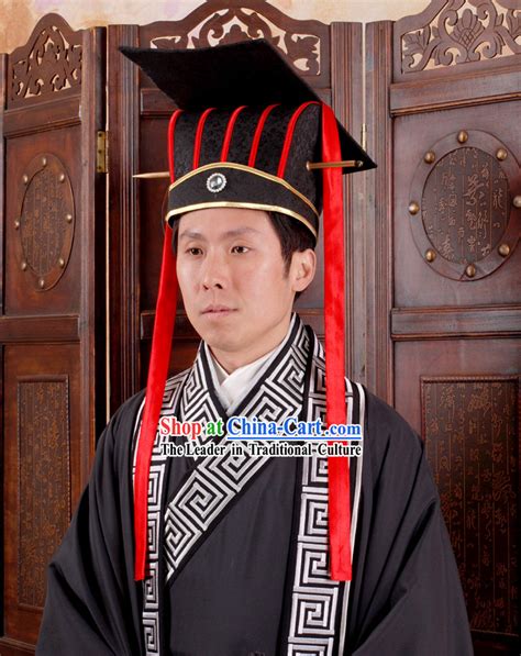 Ancient Chinese Han Dynasty Emperor Clothing And Crown For Men