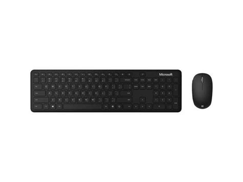 Microsoft Bluetooth Desktop Matte Black Slim Compact Wireless Bluetooth Keyboard And Mouse