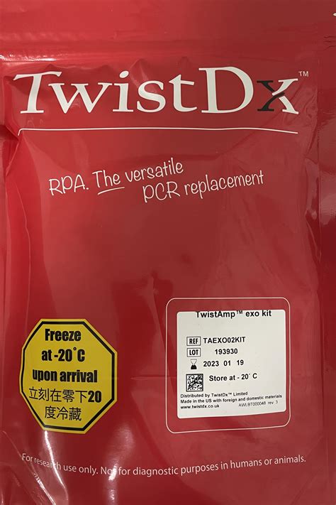 Twistamp® Exo Kit And Exo Probe 검출기술에 도전하세요 Recomninase Polymerase Amplification Technology