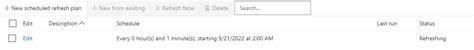 Powerbi Report Server Schedule Refresh Status Refr Microsoft