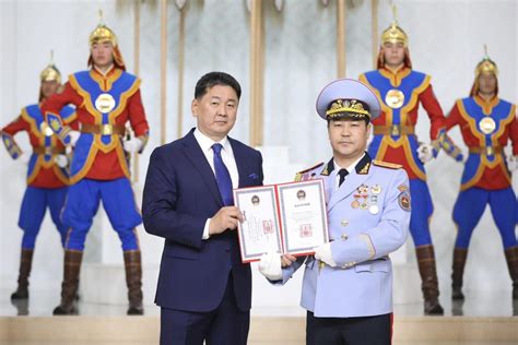Монгол Улсын Ерөнхийлөгч У Хүрэлсүх цэргийн дээд цол хүртээв