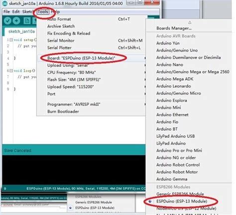 Manual For Installation Of ESPduino Arduino IDE Arduino Installation Diy Electronics