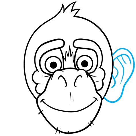 How To Draw A Monkey Face Really Easy Drawing Tutorial