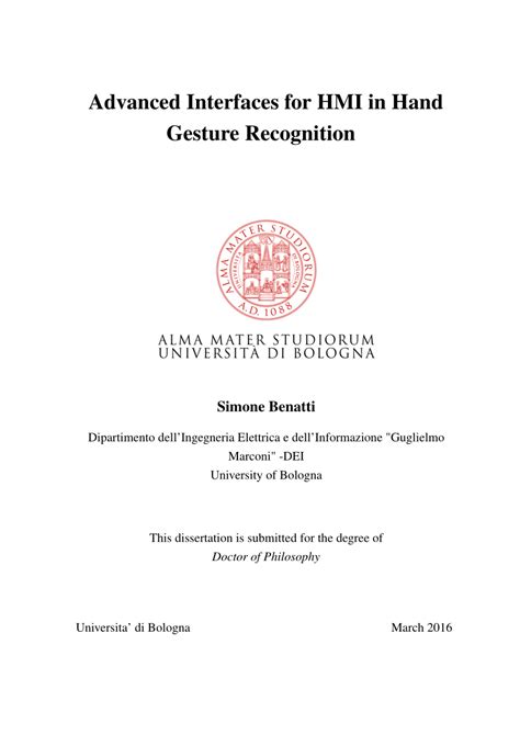 pdf advanced interfaces for hmi in hand gesture recognition