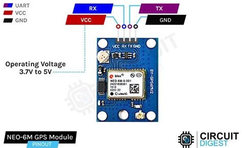 Neo 6m Gps Module Pinout Gps Microcontrollers Neo