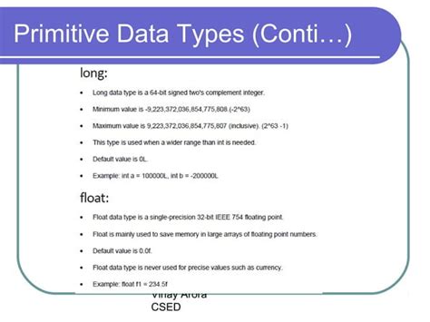 1 Java Data Type Ppt