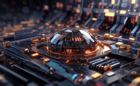 Digital Data Technology Cyber Concept Generative Ai Illustration Stock