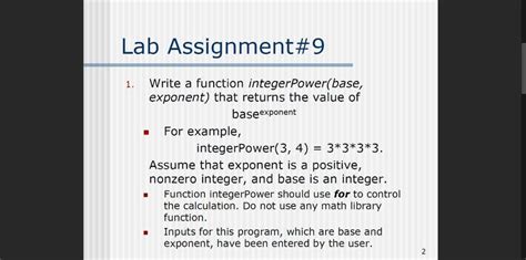 Solved Lab Assignment 9 1 An Example Of Input Output Is Chegg Com