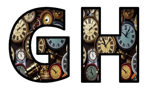 Math Clocks Time Themed Lettering Set Instant Display Bulletin Board