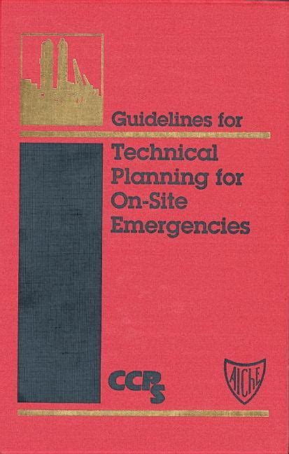 Ccps Guidelines Guidelines For Technical Planning For On Site