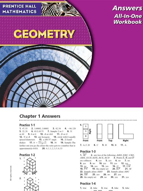 Geom Practice Worksheet Answers Pdf Pdf Geometry Geometric Shapes