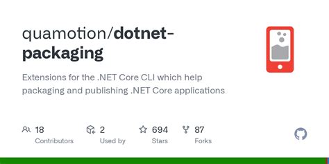 github quamotion dotnet packaging extensions for the core cli