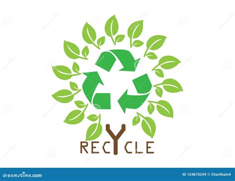 Recycle Tree Vector Illustration CartoonDealer Com 8462302