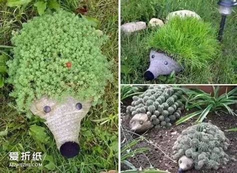 废物利用花盆制作方法 废旧物品手工制作花盆 爱折纸网