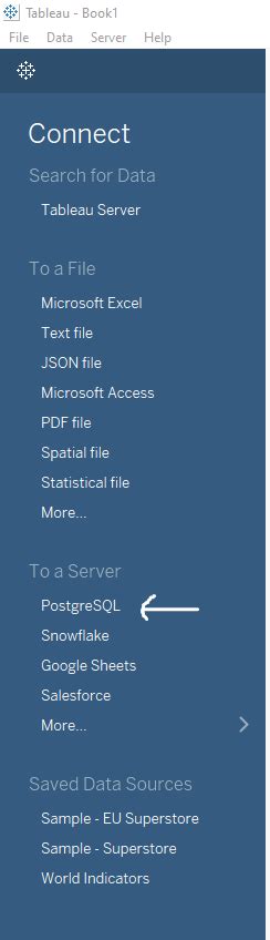 Postgresql And Tableau Server The Data School