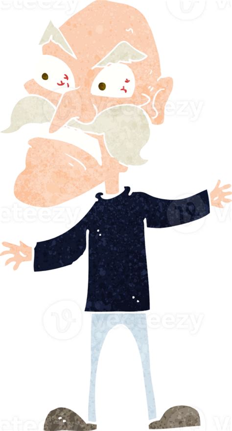 Cartoon Angry Old Man 41018263 Png