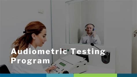 Audiometric Testing Programme Osh Monitoring Mysheqa