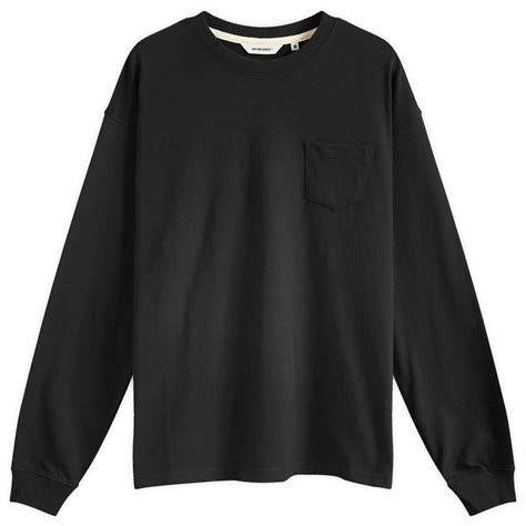 uniform bridge heavyweight longsleeve pocket t shirt black end