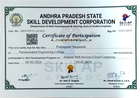 Cloudcomputing Aws Skilldevelopment Innovation Achievement Saiganesh Ponnaganti
