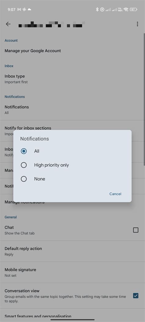 Gmail For Android Settings To Change