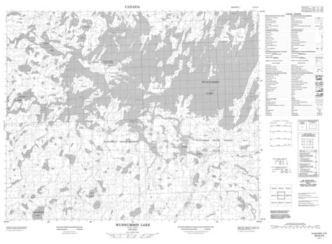 053a14 Wunnummin Lake Topographic Map