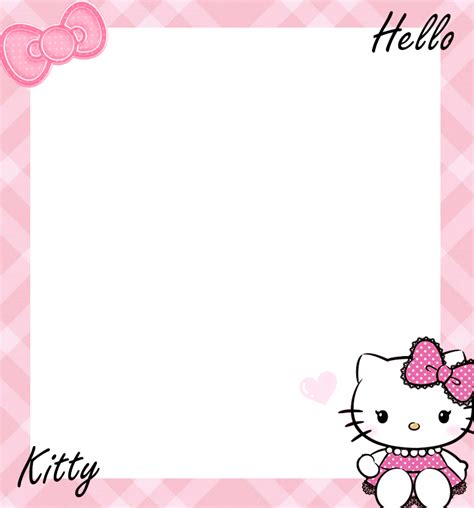 Hello Kitty Pink Style Frame By Mumurini On Deviantart